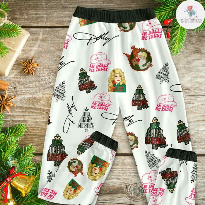 Have A Holly Dolly Christmas Pajamas, Dolly Parton Pajamas Set sold by ...