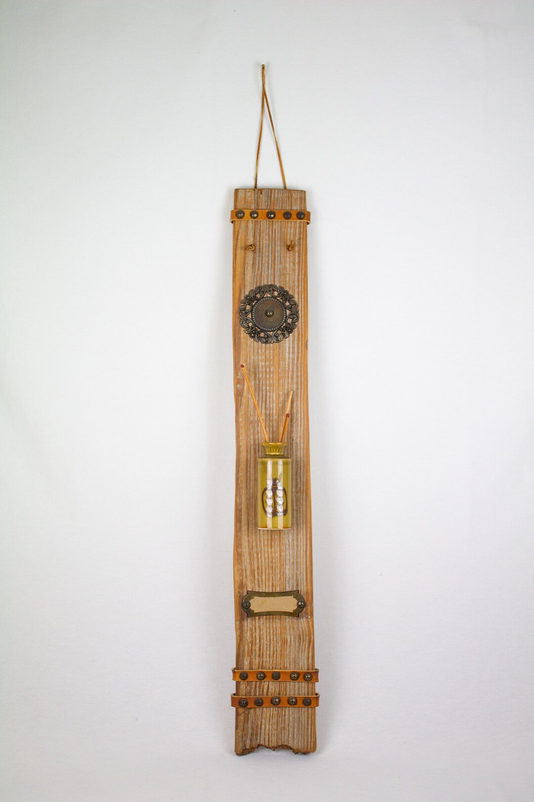 Vintage Midcentury Fireplace Matchstick Holder With Striker - Etsy