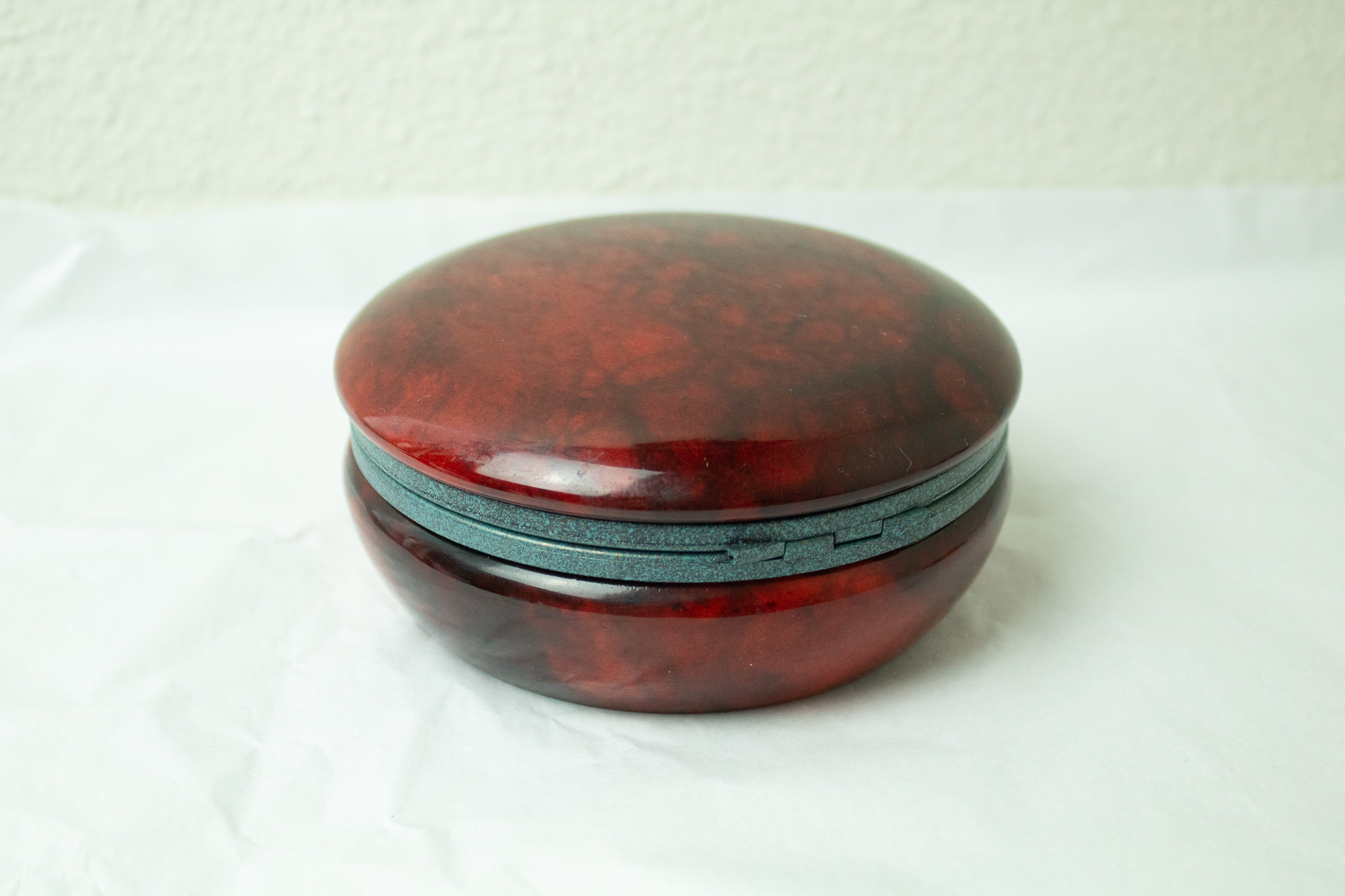 Vintage Dark Red Italian Alabaster Hand Carved Box - Etsy