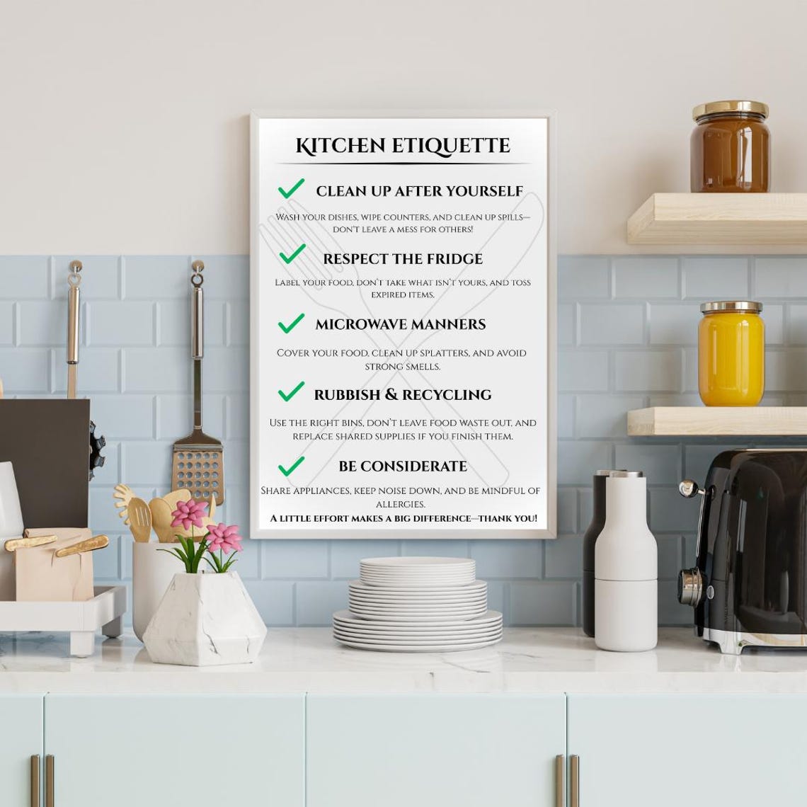 Kitchen Rules Office Kitchen Rules Workplace Etiquette Poster Office ...