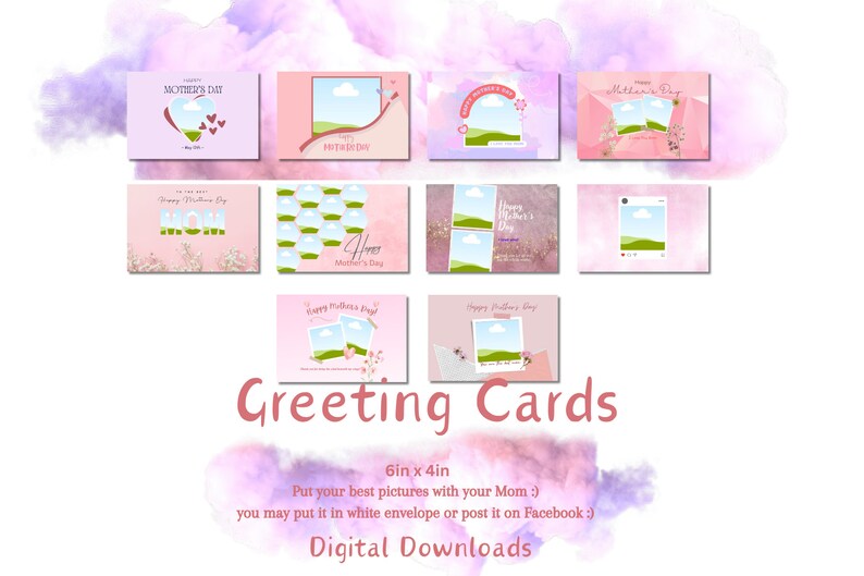 Happy Mother's Day, Printable Mother's Day Card, Digital Downloads ...