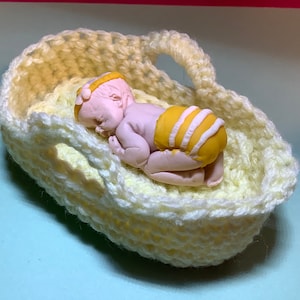 Mini Moses Bed W/baby - Etsy