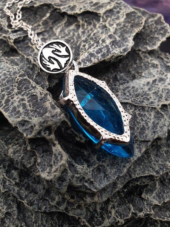Blue Crystal Necklace Pendant