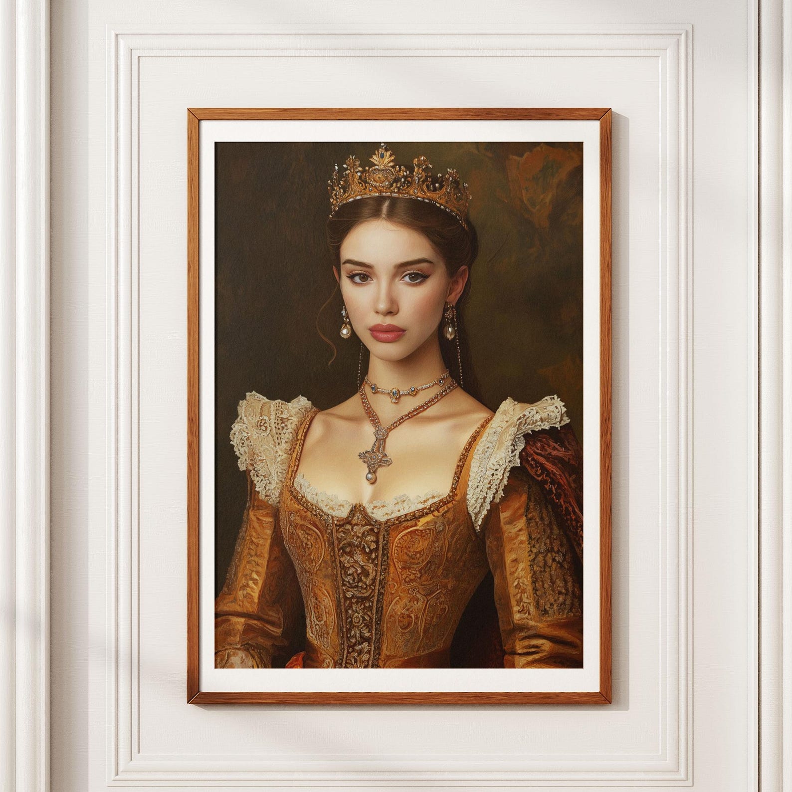 Royal Portrait From Photo on Canvas – Personalized Renaissance Style ...