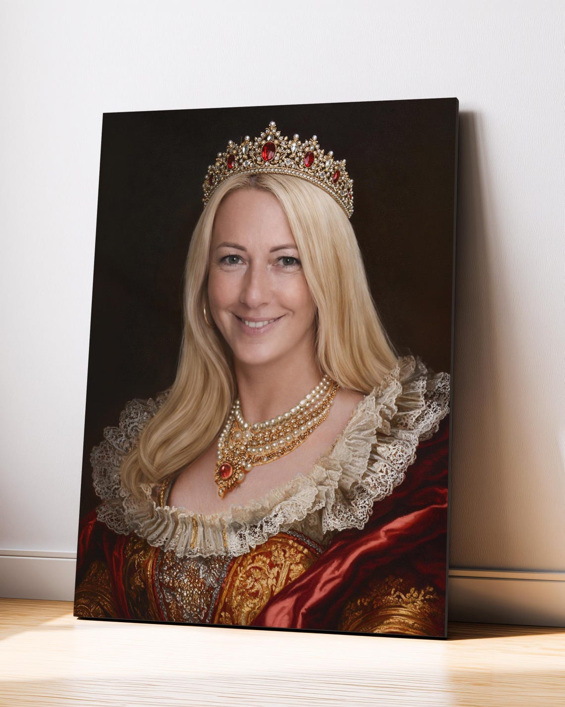 Royal Portrait From Photo on Canvas – Personalized Renaissance Style ...