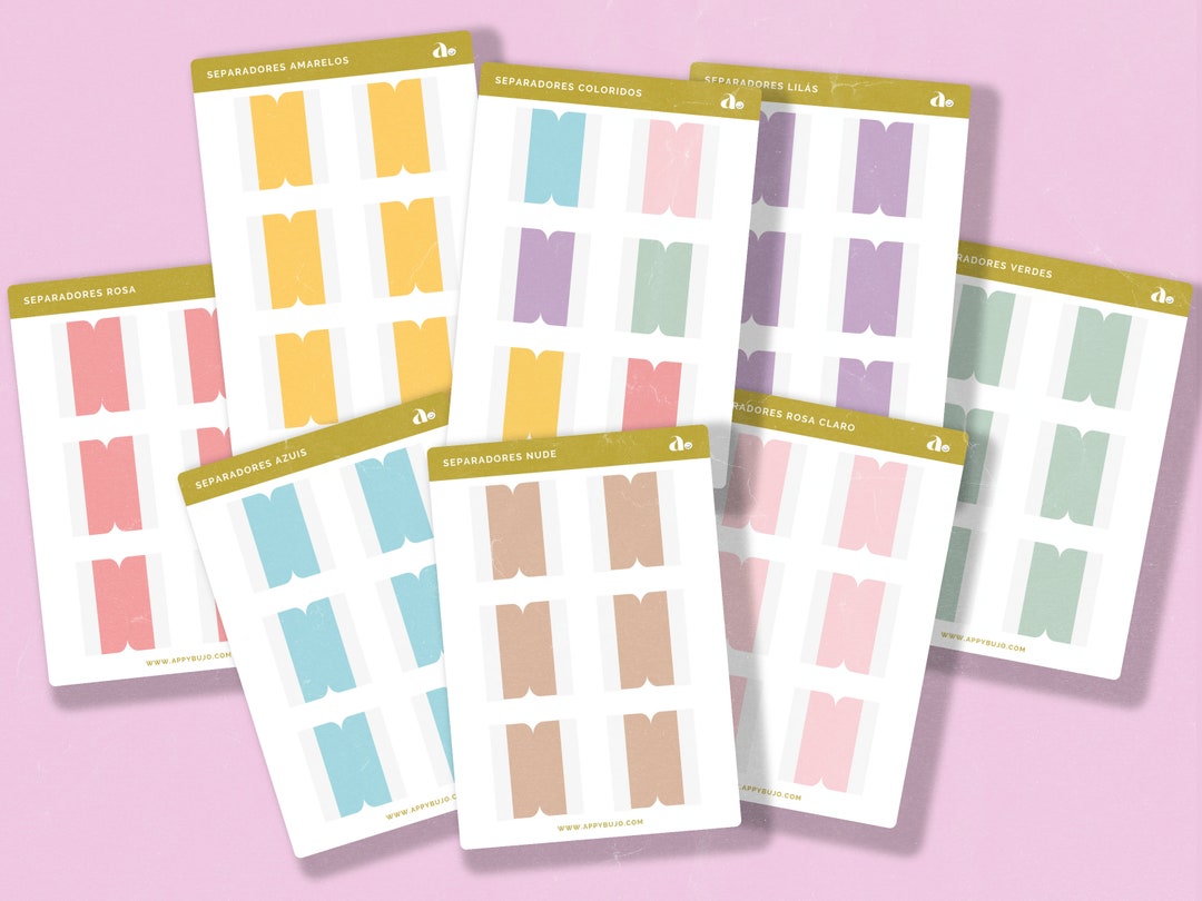 Separators 8 Colors Available Bullet Journal Sticker, Planner Sticker ...