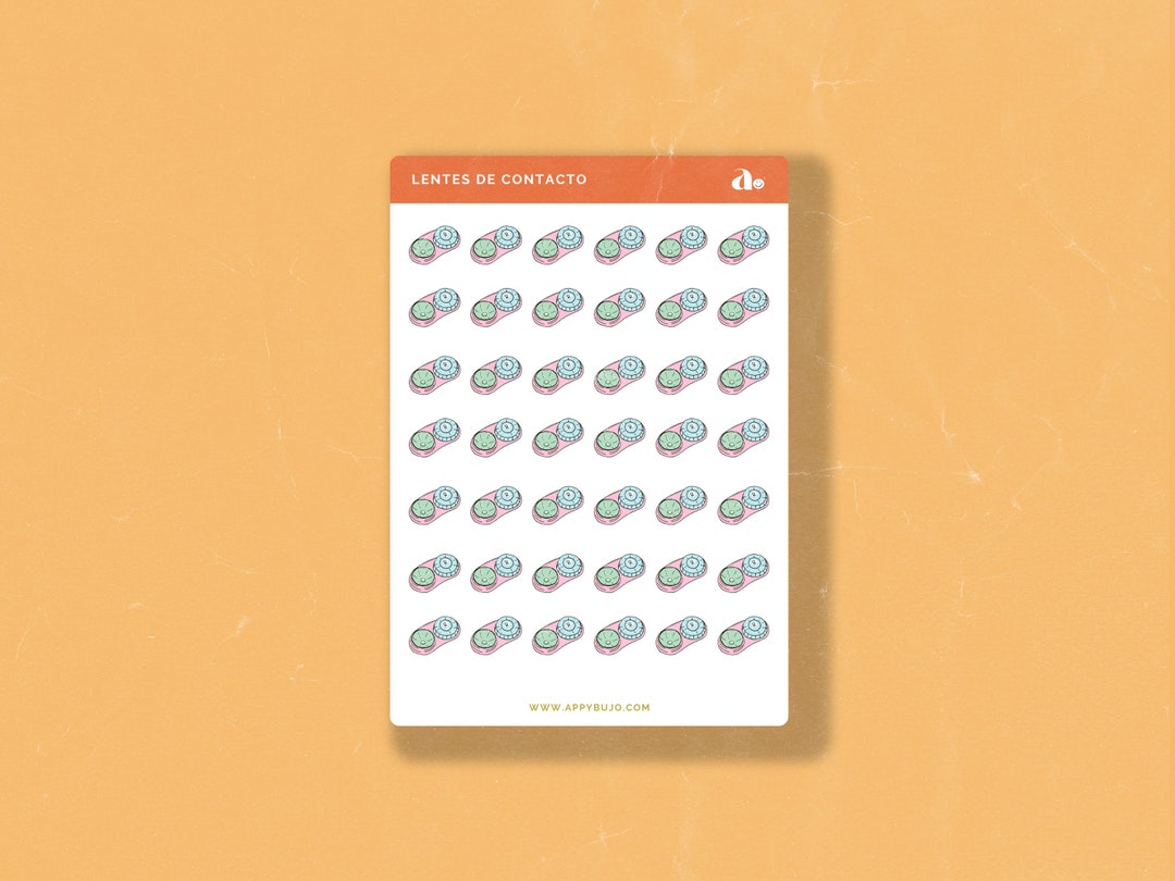 Contact Lenses Bullet Journal Sticker, Planner Sticker - Etsy