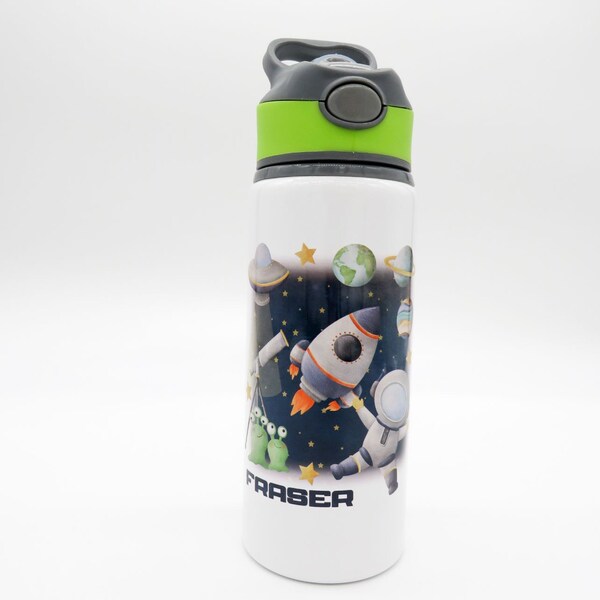 Personalised Water Bottle Kids Planets - Etsy UK