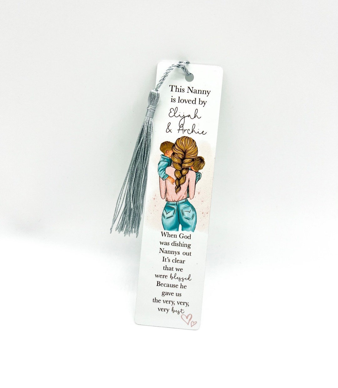 Personalised Mothers Day Book Mark, Mothers Day Family Print, Mum Gift ...