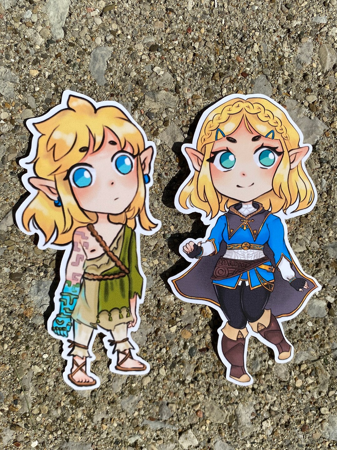 Botw 2 Link and Zelda Stickers - Etsy