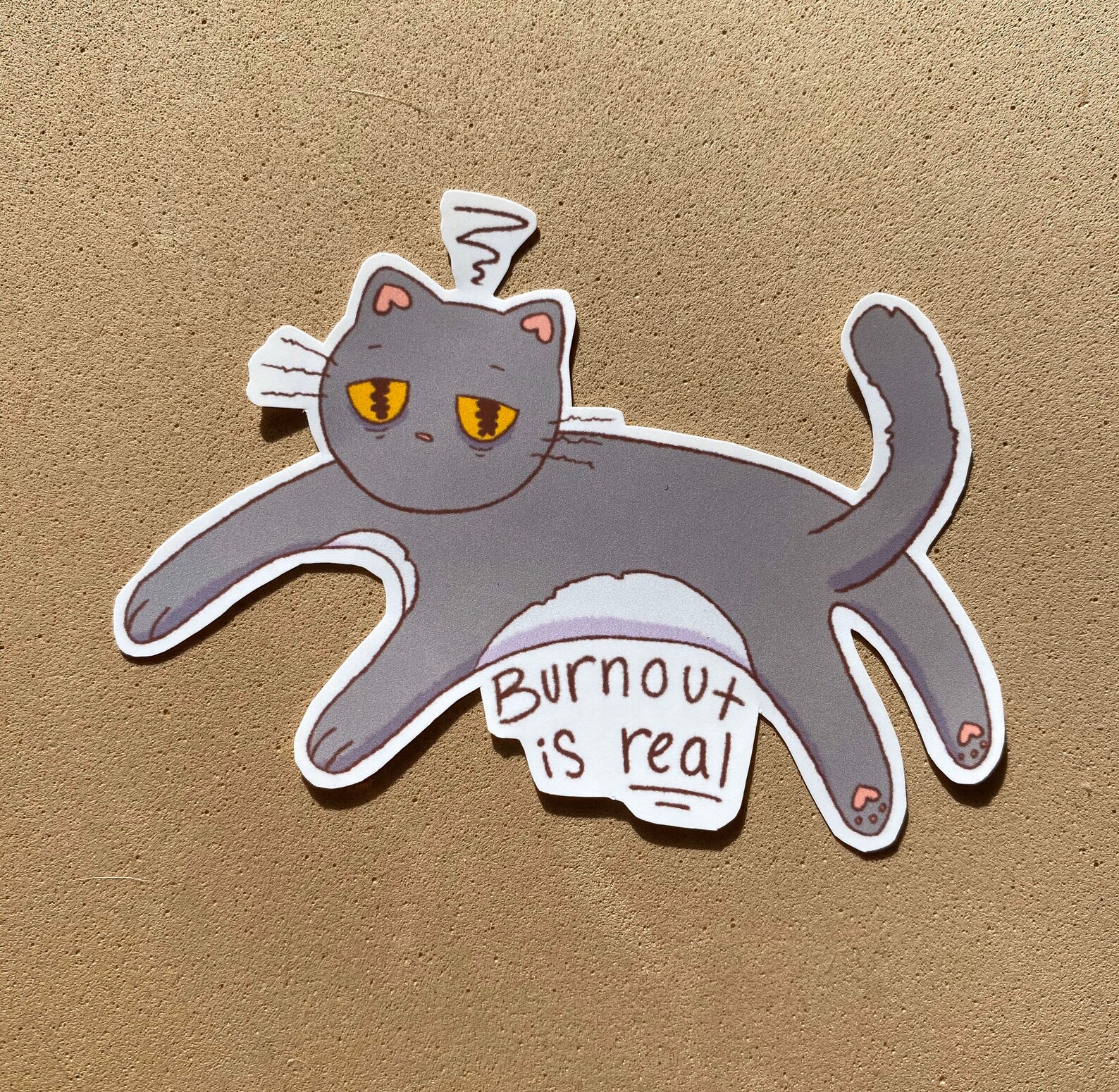 Burnout Sticker | Etsy