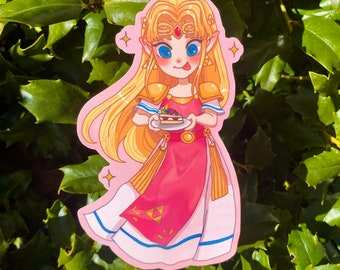Princess Zelda 16bit Vinyl Decal Sticker From the Legend of Zelda: A ...