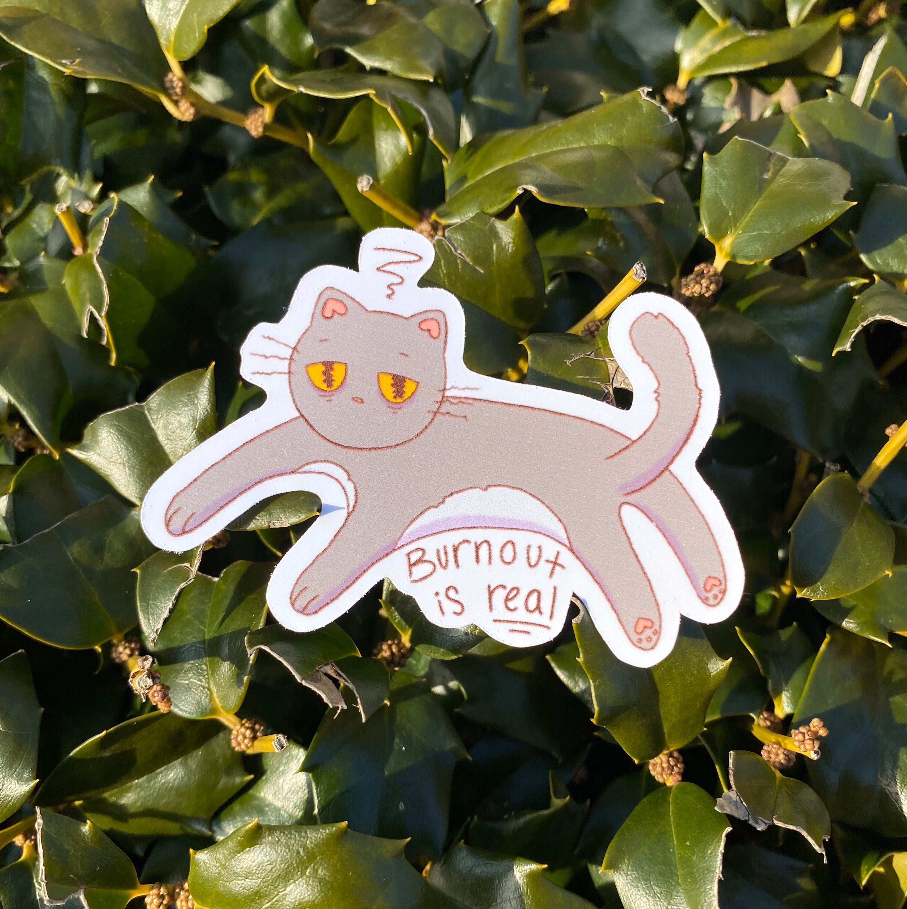 Burnout Sticker | Etsy