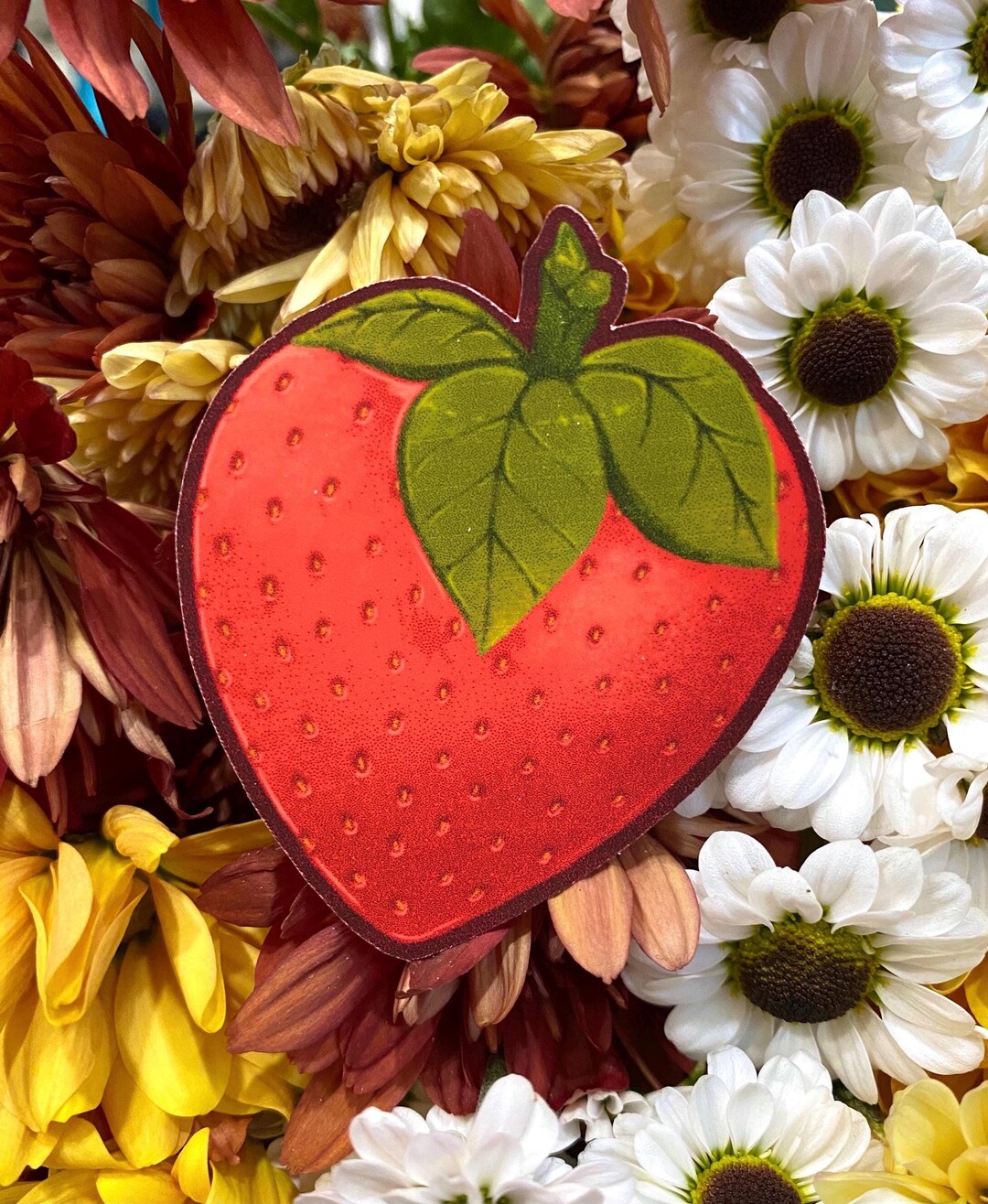 Strawberry Sticker - Etsy