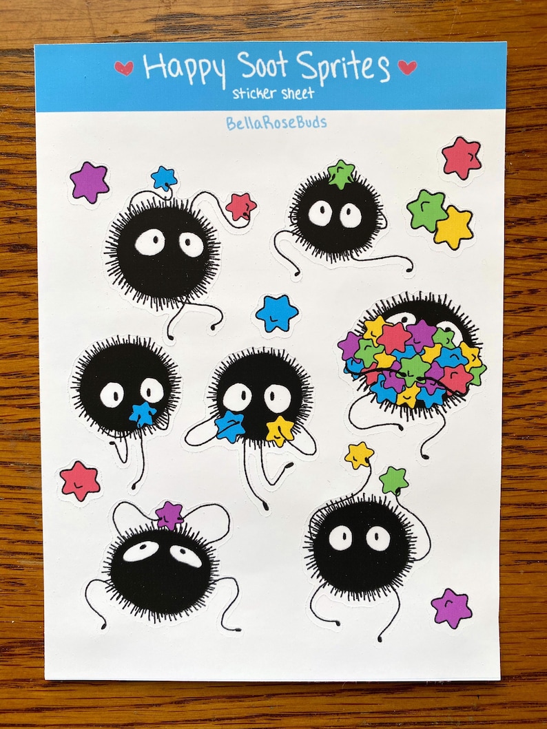 Soot Sprite Sticker Sheet | Etsy