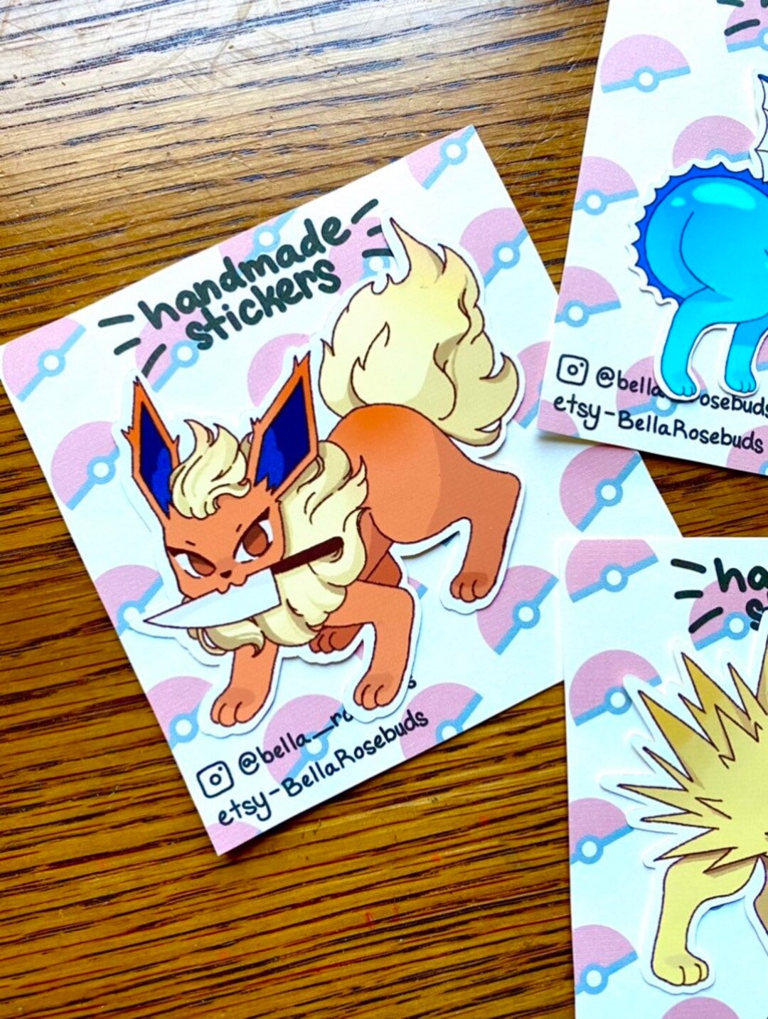 Flareon With a Knife Sticker - Etsy