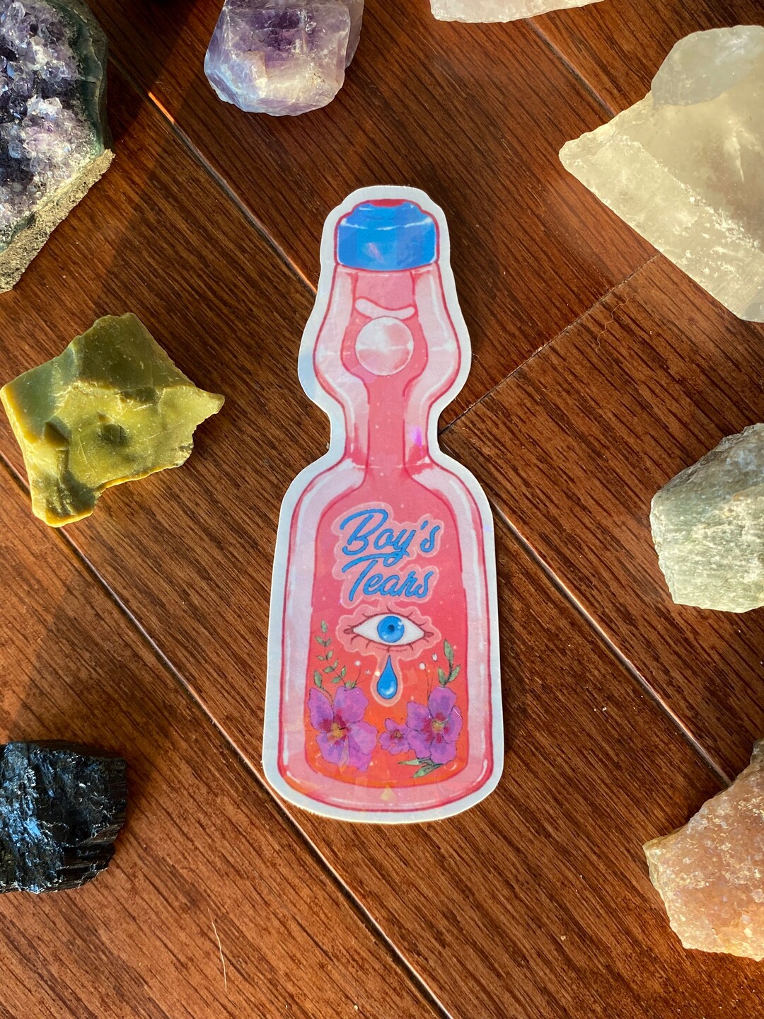 Boys Tears Ramune Holographic Sticker - Etsy