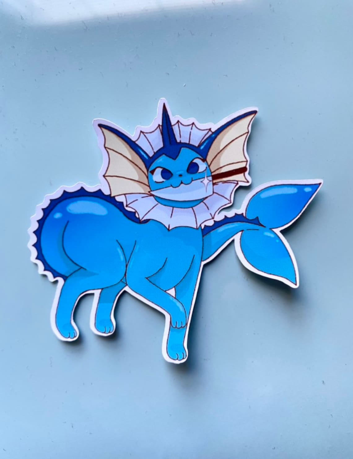 Vaporeon With a Knife Sticker - Etsy