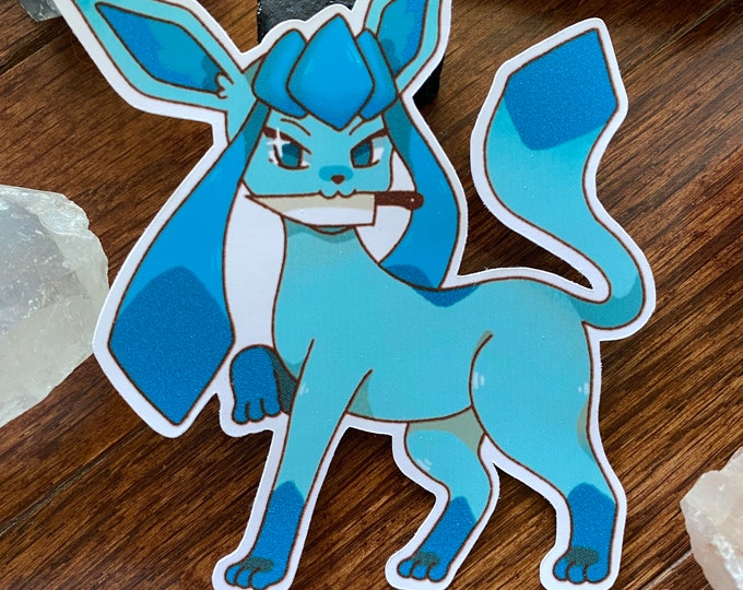 Glaceon With a Knife Sticker - Etsy