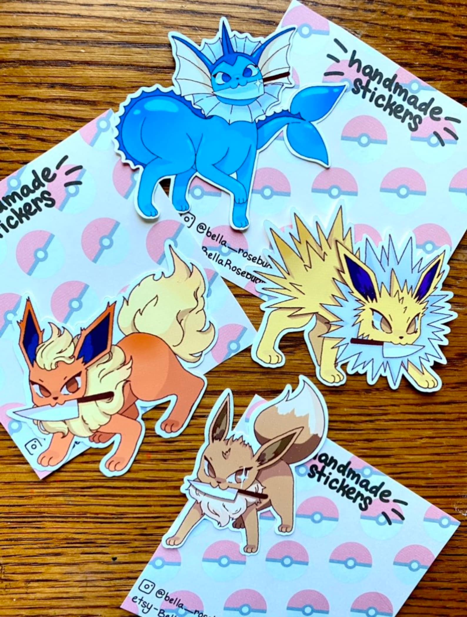 Eevee With a Knife Sticker - Etsy