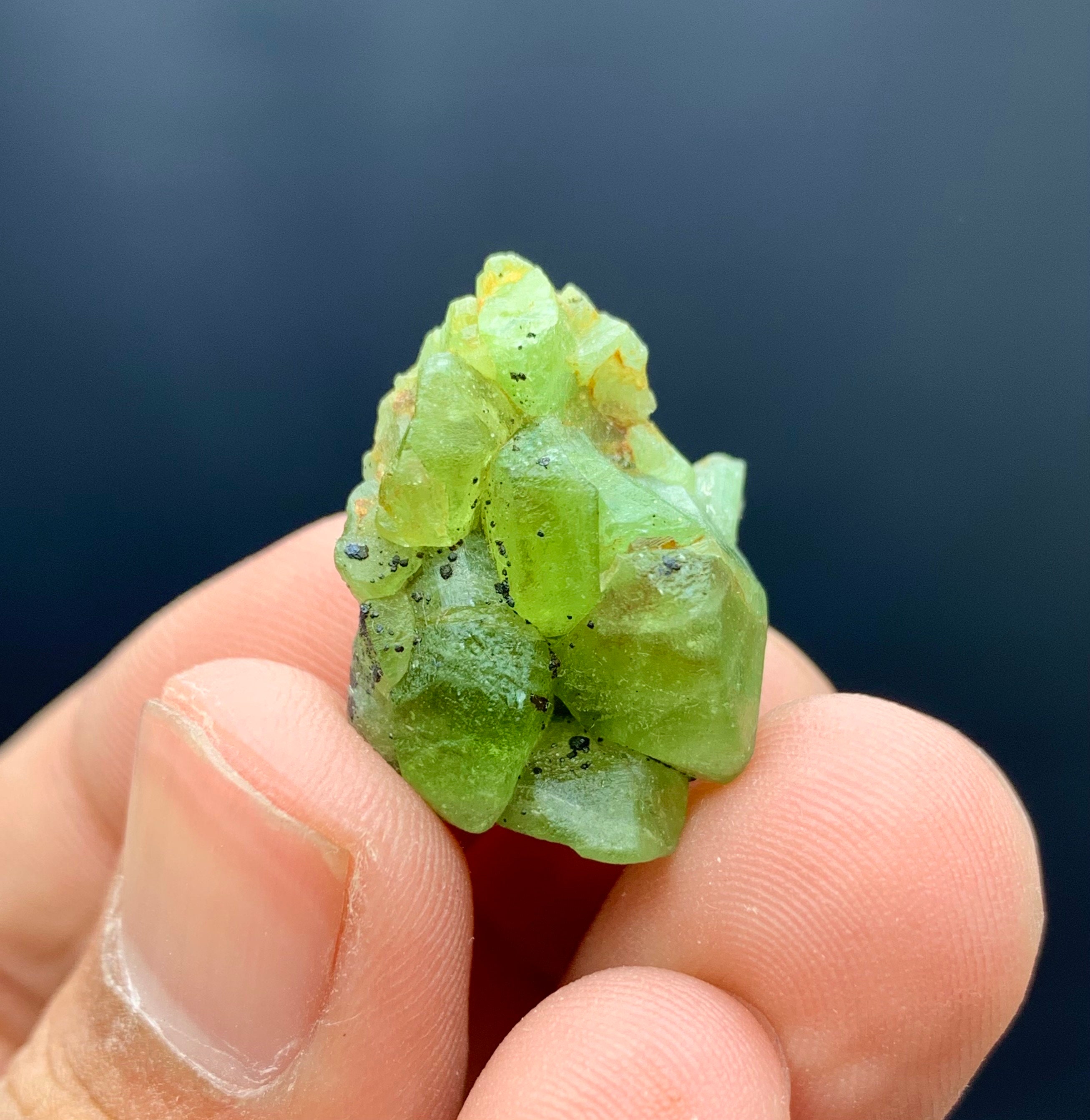 Natural Green Peridot Crystal Bunch , Green Peridot Specimen , Fine ...