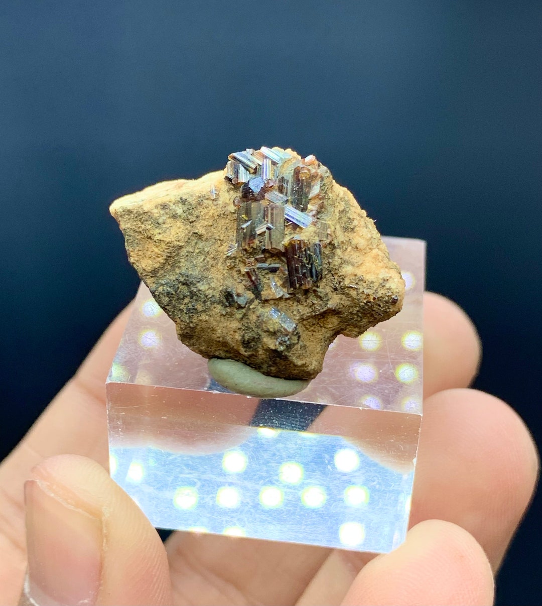 Natural Red Rutile Crystals on Matrix From Mula Ghani Baba , Rutile ...