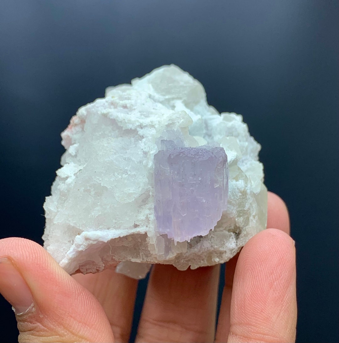 Natural Pink Kunzite Crystal With Quartz Feldspar Combined Specimen ...