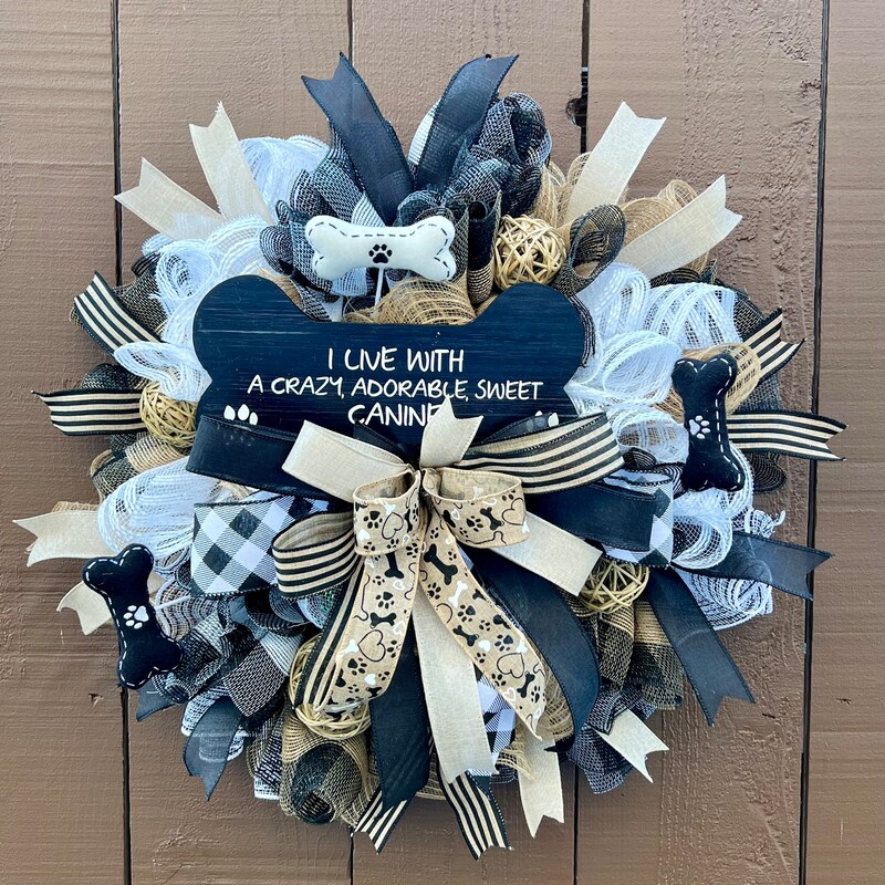 Dog Wreath - Etsy