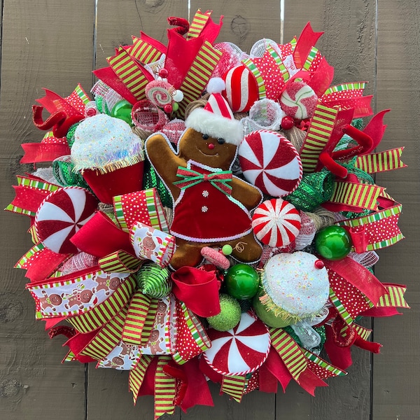 Gingerbread Wreath - Etsy