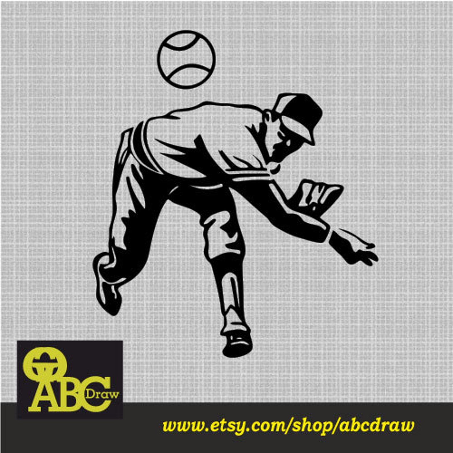 Baseball Design Laser Cut Svg Dxf Files Wall Sticker Engraving - Etsy