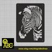 Zebra Design Laser Cut Svg Dxf Files Wall Sticker Engraving Decal ...