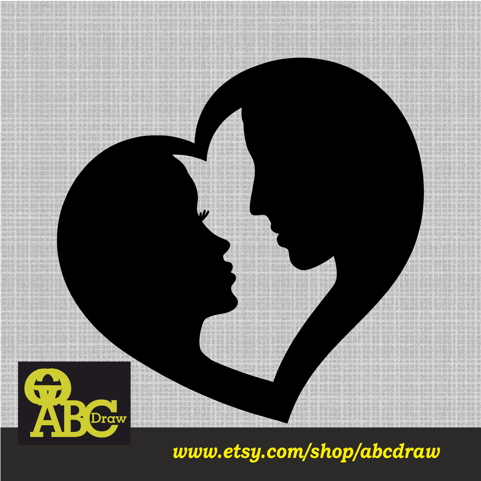 Couple in Heart Design Laser Cut Svg Dxf Files Wall Sticker - Etsy