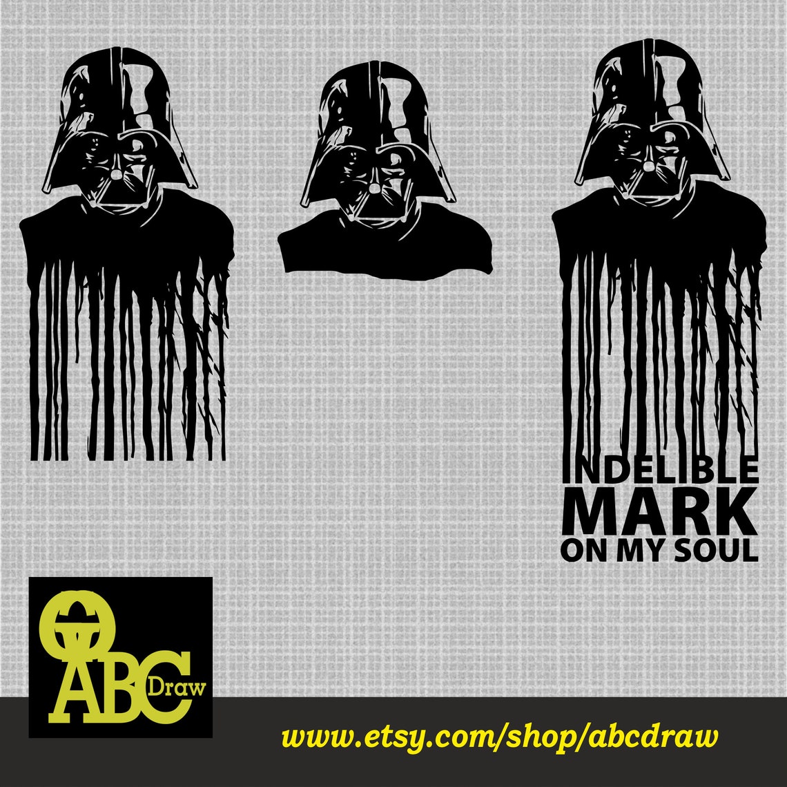 Darth Vader Design Laser Cut Svg Dxf Files Wall Sticker - Etsy
