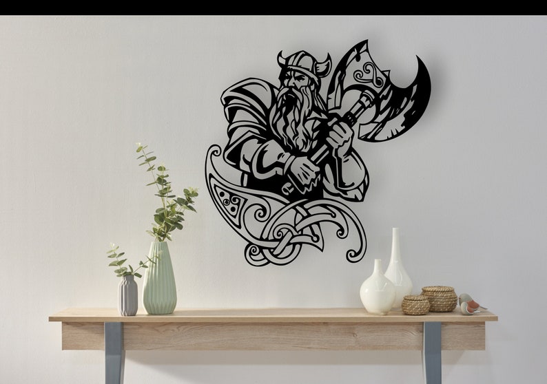 Viking Design Laser Cut Svg Dxf Files Wall Sticker Engraving - Etsy Canada
