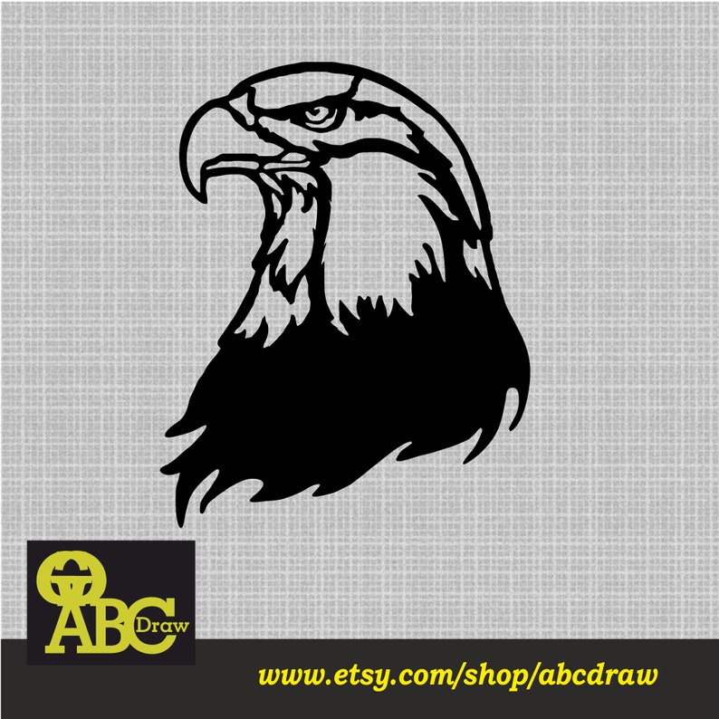 Eagle Design Laser Cut Svg Dxf Files Wall Sticker Engraving - Etsy