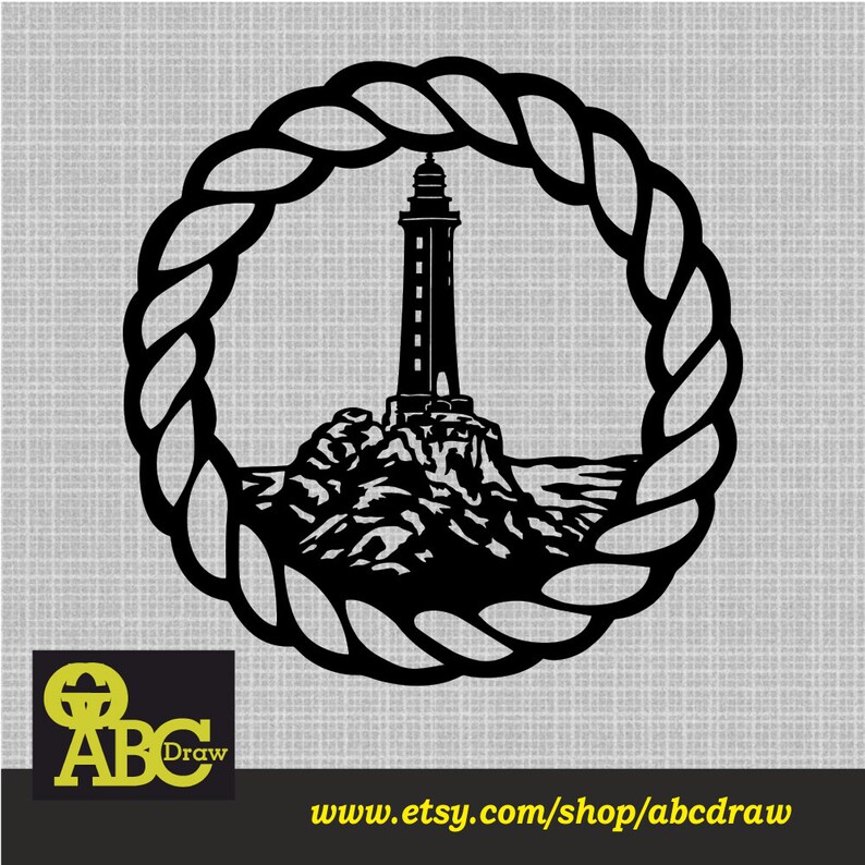 Lighthouse Design Laser Cut Svg Dxf Files Wall Sticker Engraving Decal ...