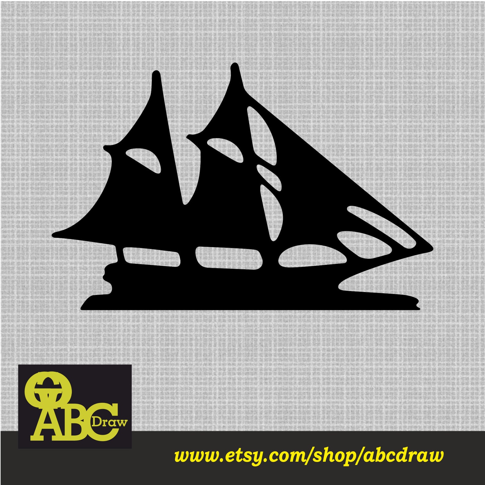 Ship Design Laser Cut Svg Dxf Files Wall Sticker Engraving Decal ...