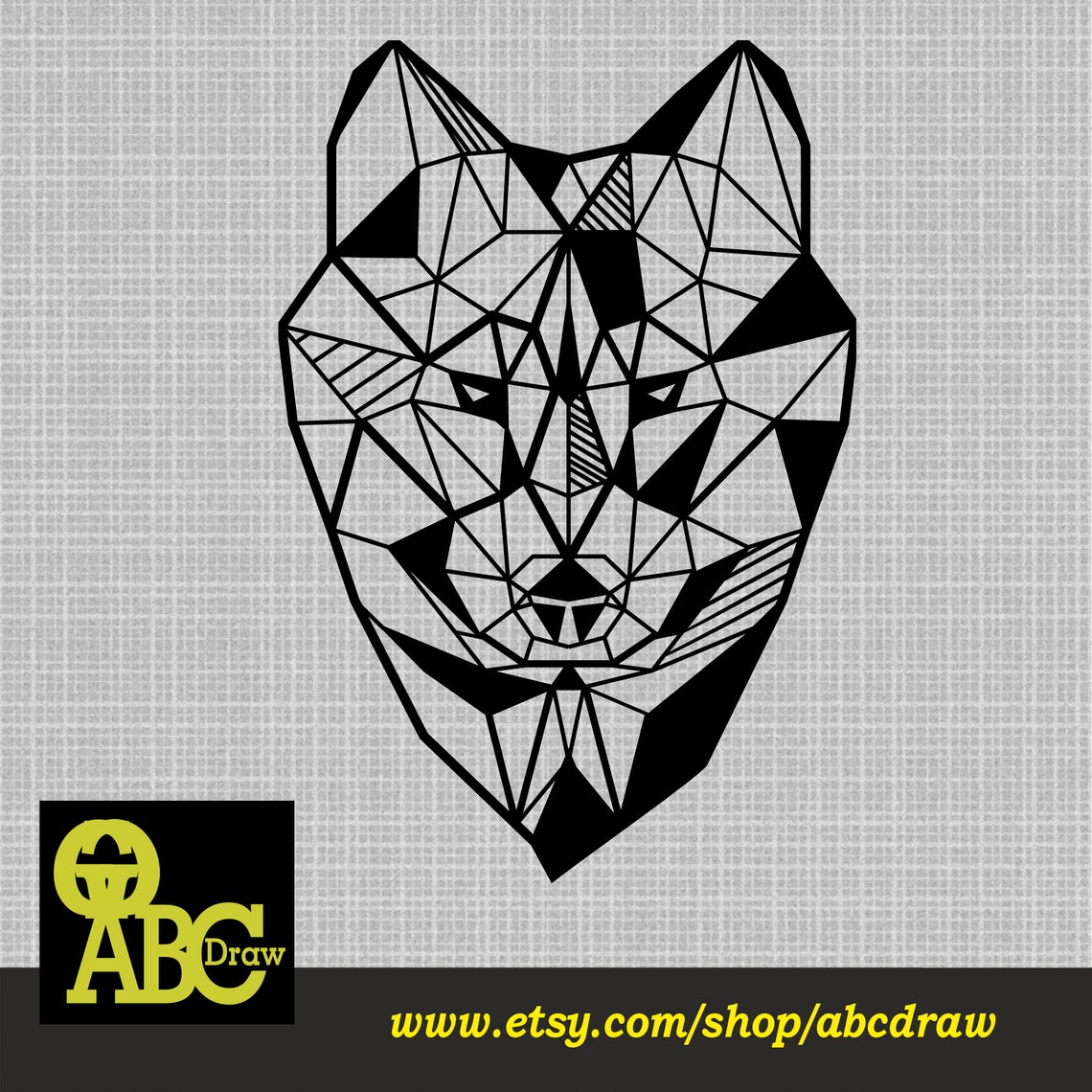 Wolf Head Design Laser Cut Svg Dxf Files Wall Sticker - Etsy