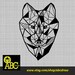 Wolf Head Design Laser Cut Svg Dxf Files Wall Sticker Engraving Decal ...