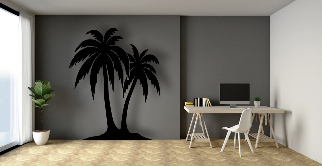 Tree Vinly Decals Laser Cut Svg Dxf Files Wall Sticker Engraving Decal ...