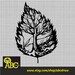 Tree Leaf Design Laser Cut Svg Dxf Files Wall Sticker Engraving Decal ...