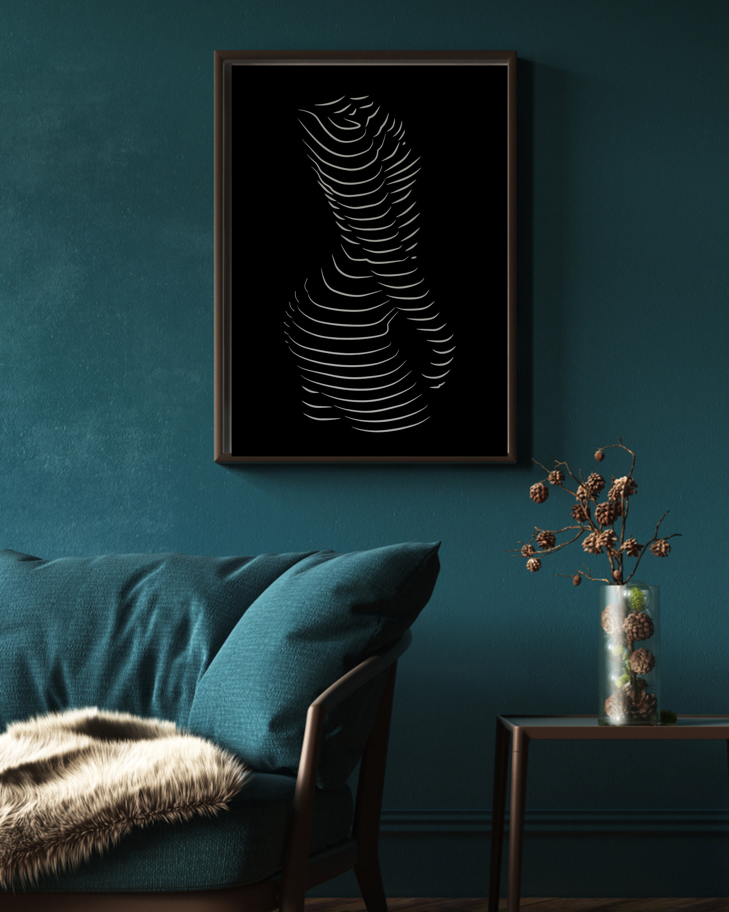 Woman Body Design Laser Cut Svg Dxf Files Wall Sticker - Etsy