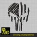 Punisher Flag Design Laser Cut Svg Dxf Files Wall Sticker Engraving ...