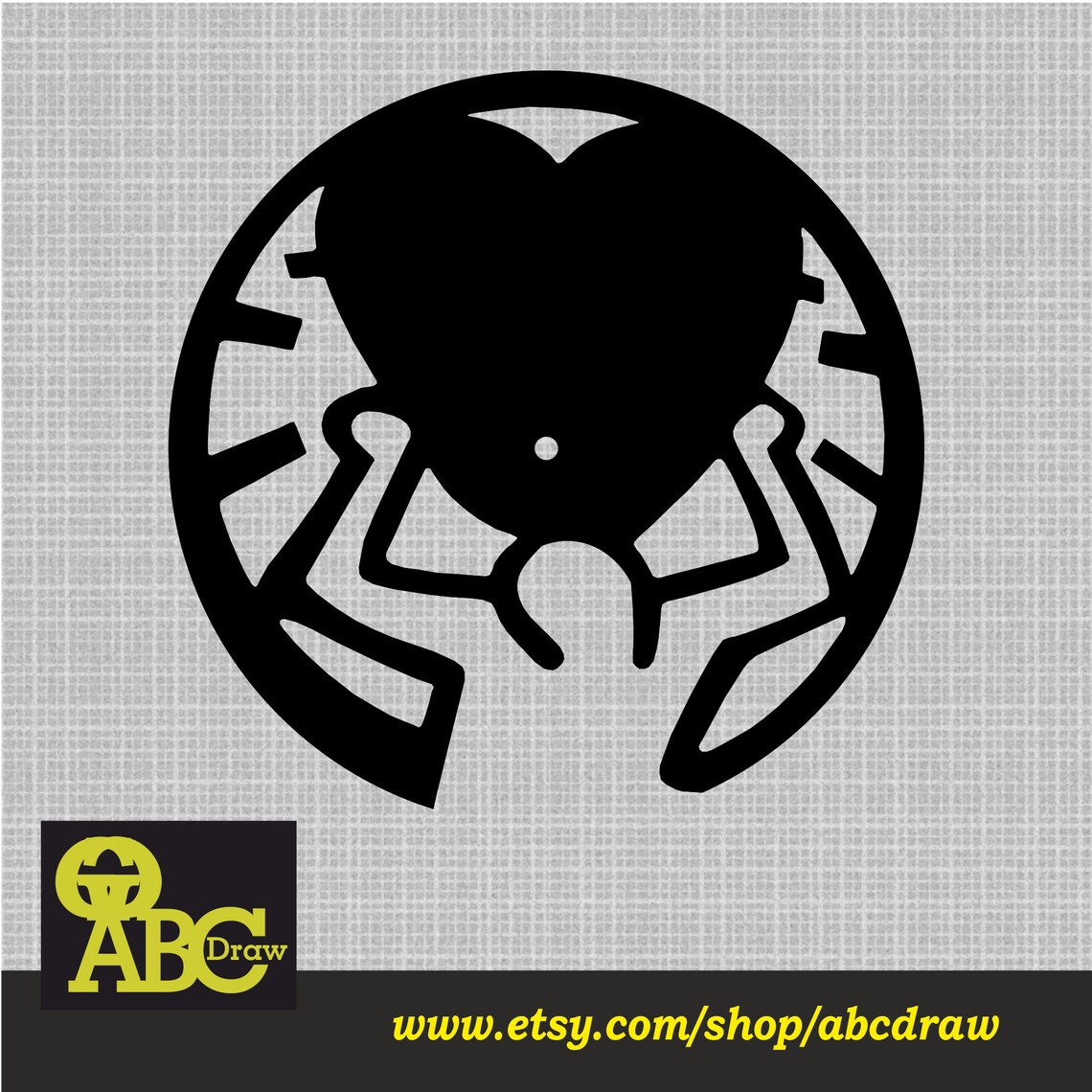 Heart Clock Design laser cut svg dxf files wall sticker | Etsy