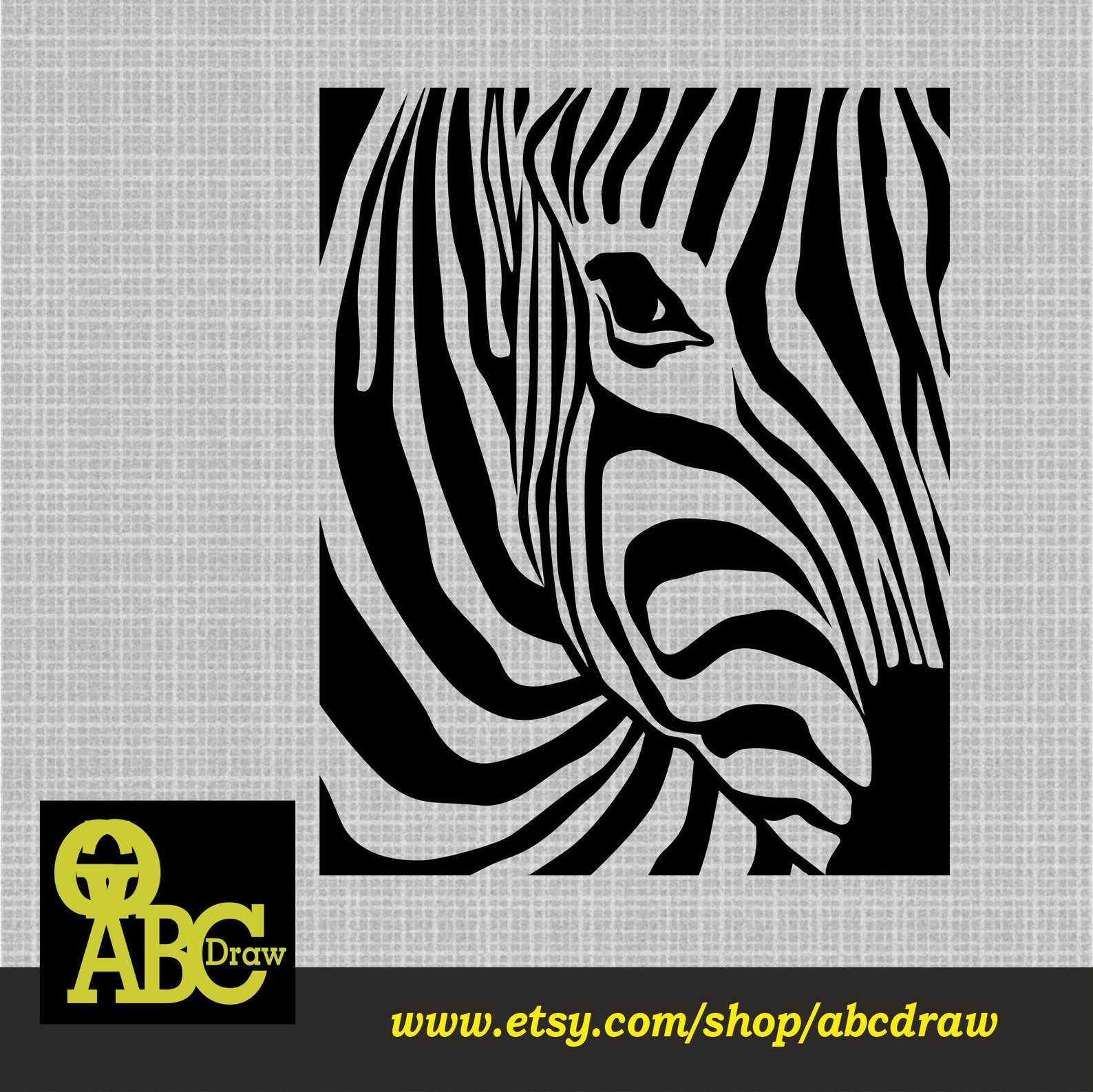 Zebra Design Laser Cut Svg Dxf Files Wall Sticker Engraving - Etsy