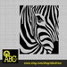 Zebra Design Laser Cut Svg Dxf Files Wall Sticker Engraving Decal ...