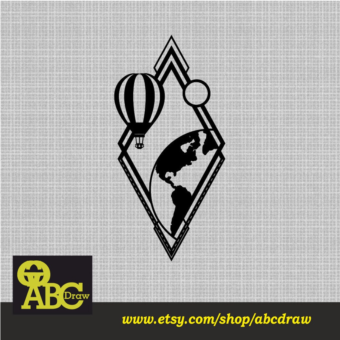 Balloon Design Laser Cut Svg Dxf Files Wall Sticker Engraving Decal ...