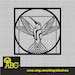 Bird Design Laser Cut Svg Dxf Files Wall Sticker Engraving Decal ...