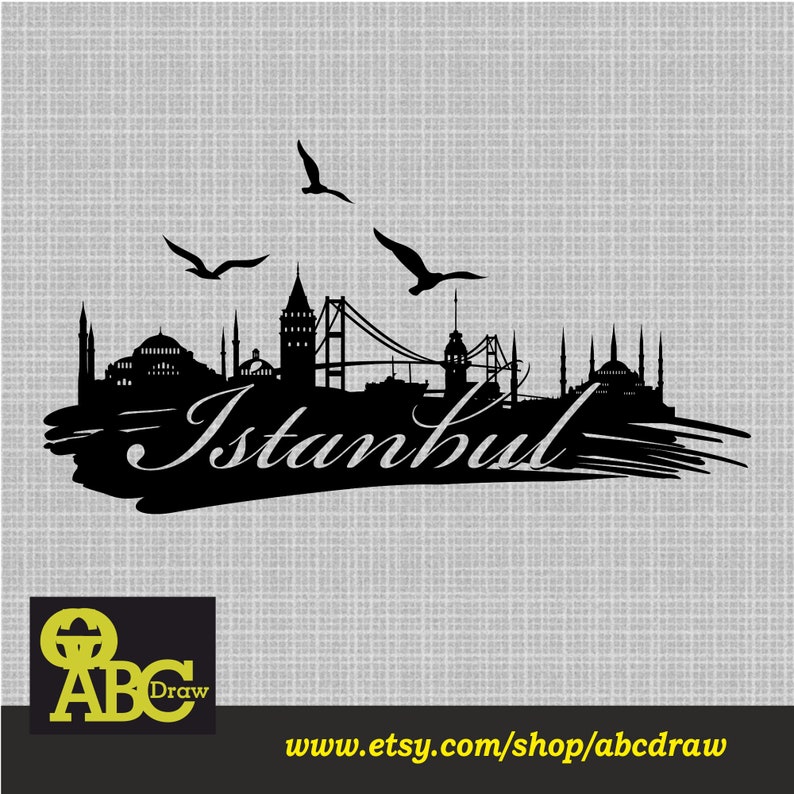 Istanbul Design Laser Cut Svg Dxf Files Wall Sticker Engraving - Etsy