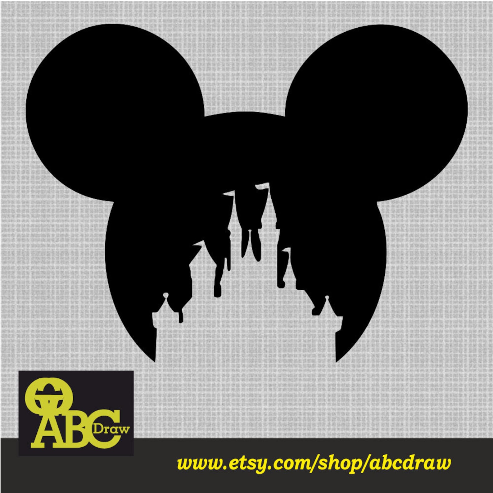 Disneyland Design Laser Cut Svg Dxf Files Wall Sticker Engraving Decal ...